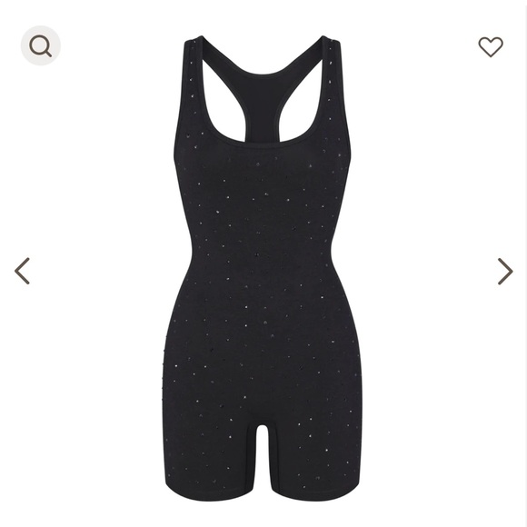 SKIMS | Pants & Jumpsuits | Rhinestone Skims Outdoor Mid Thigh Onesie ...